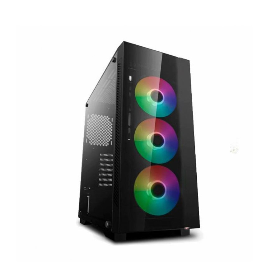 GABINETE PERFORMANCE GAMER RAY BLACK FAN RGB *3 ATX | Katech Hardware Store